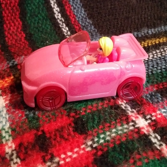 Mattel | Toys | 206 Polly Pocket Pink Glitter Car 35 Euc | Poshmark